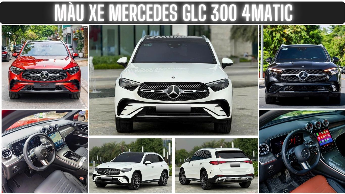 Màu Xe Mercedes GLC 300 4Matic Và Các Lựa Chọn Cho Năm 2024