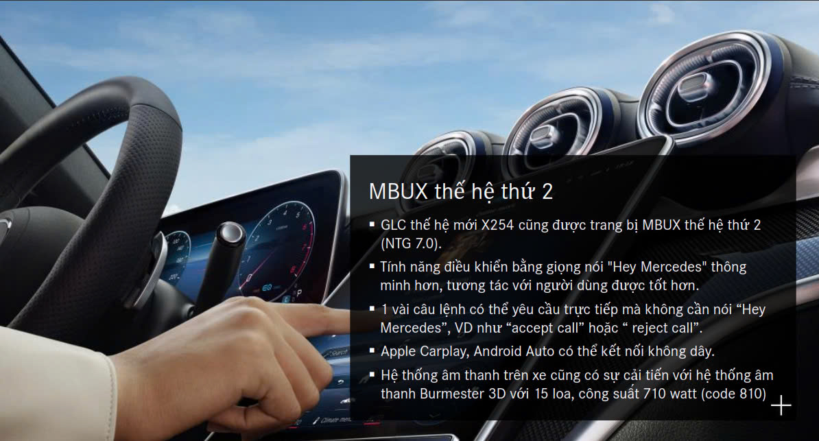 Màn Hình MBUX Thế Hệ Thứ 2 Trên Mercedes GLC 300 4Matic